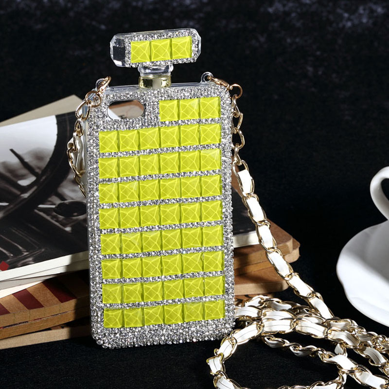 White Luxurious Crystal Perfume Bottles Case For Samsung Galaxy S3 S4 ...